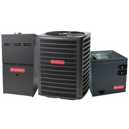 Shop Goodman 4 Ton AC & 100k BTU Furnace Upflow | 15.2 SEER2 | R32