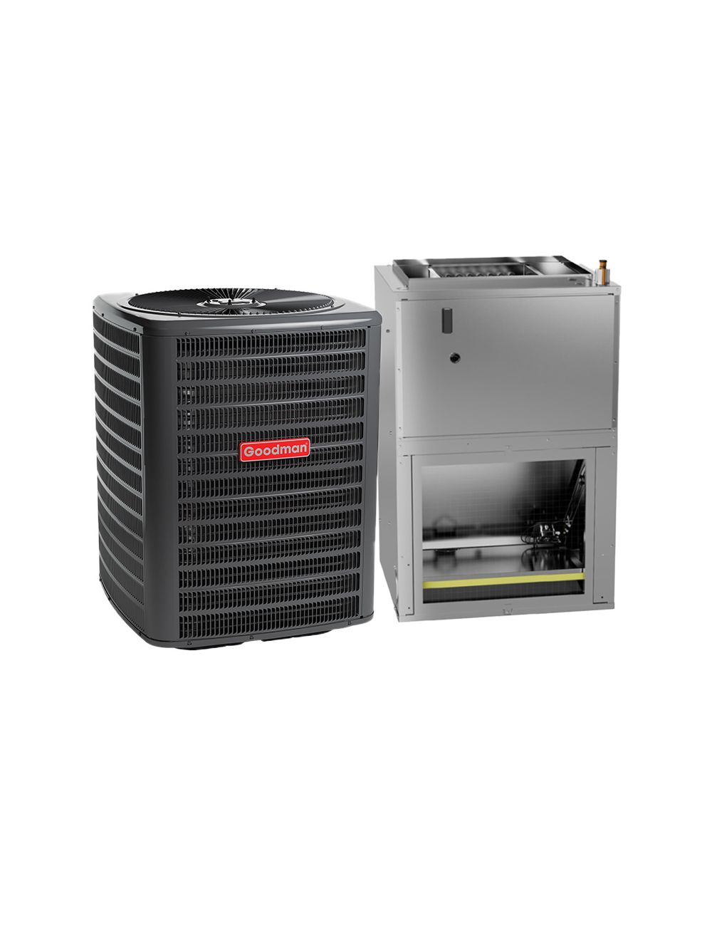 Goodman 1.5 Ton 14.5 SEER2 R32 Heat Pump Split System With 5kW Heater ...