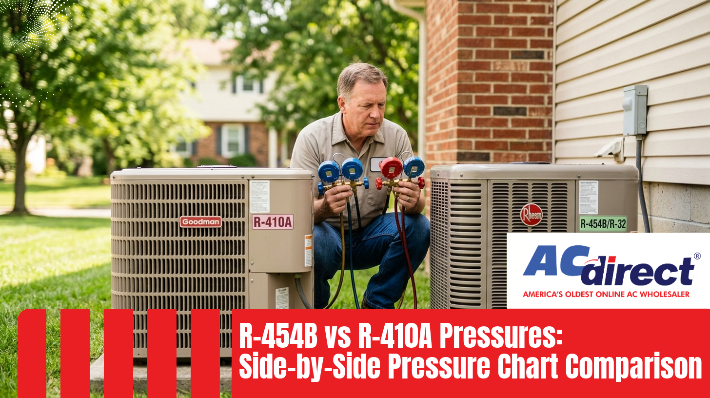 R-454B vs R-410A Pressures: Side-by-Side Pressure Chart Comparison